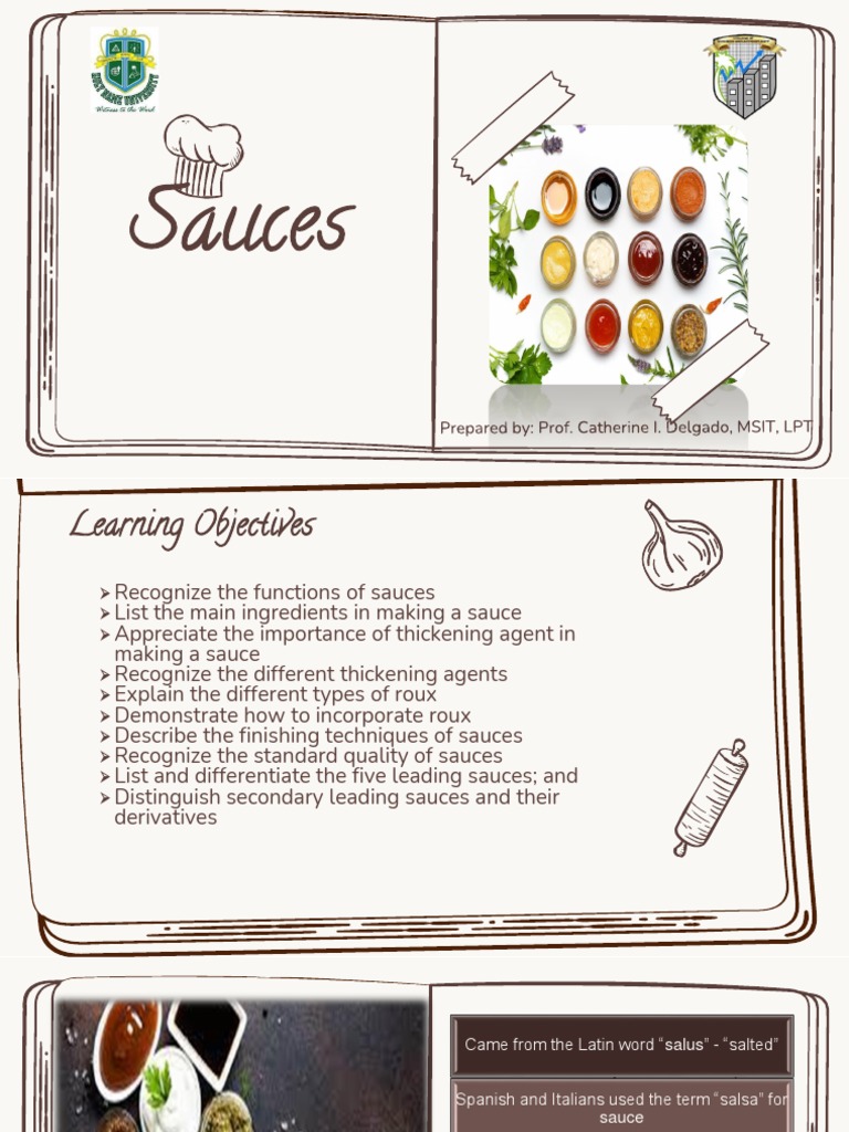 SAUCES | PDF | Sauce | Food Ingredients