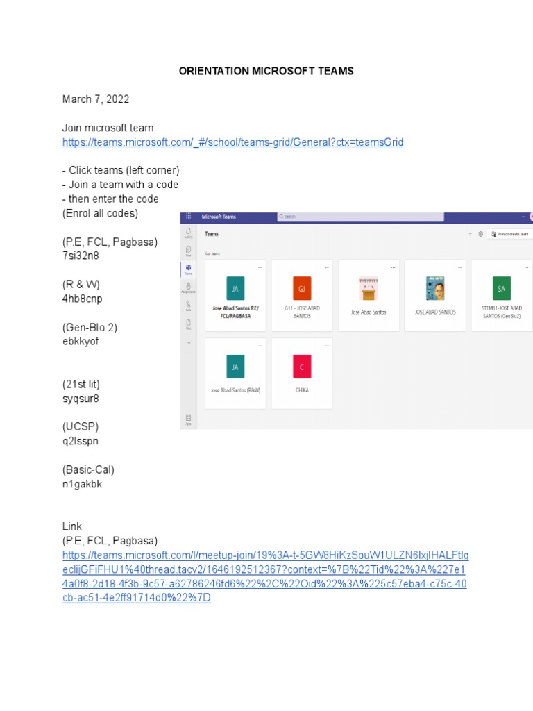 Microsoft Teams Orientation Guide | PDF | Computers