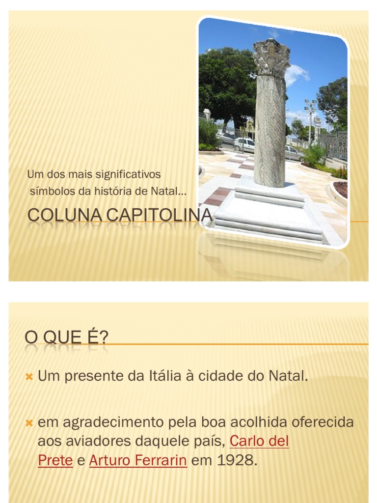 Coluna Capitolina em Natal, RN | PDF | Itália | Roma