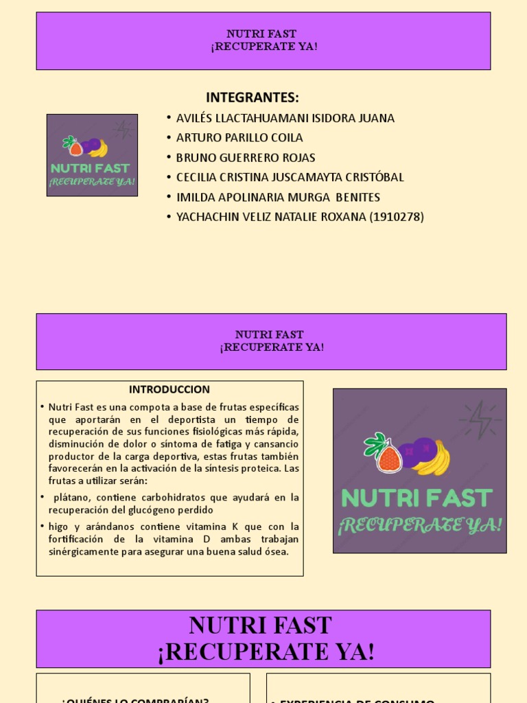 Nutri Fast - Grupo 3 PI-19.08.2022 | PDF | Antioxidante | Carbohidratos
