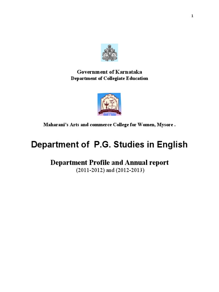 Dept Profile+Annual Report | PDF | Libraries