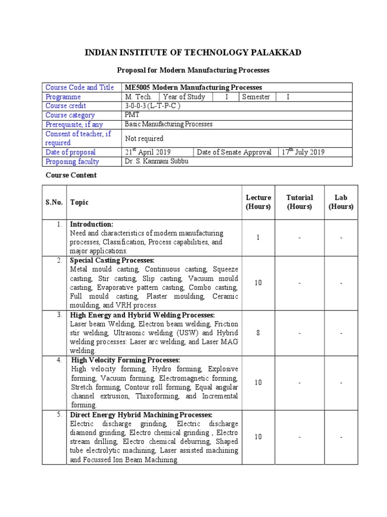 Modern Manufacturing Processes | PDF | Welding | Construction