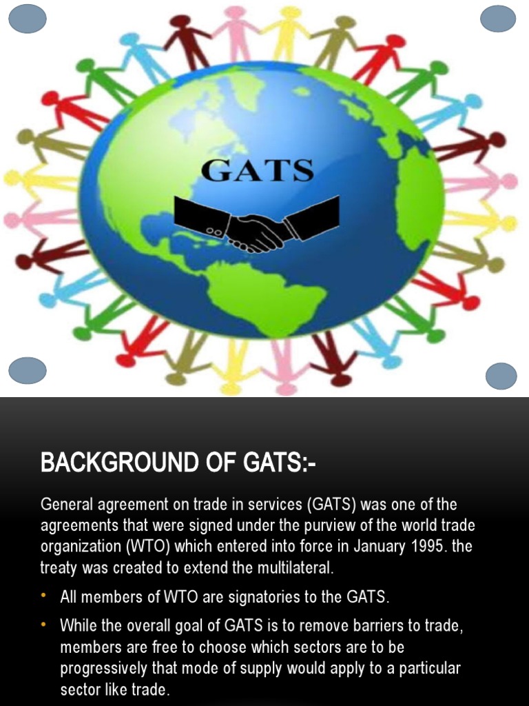 GATS | PDF | General Agreement On Trade In Services | Economies