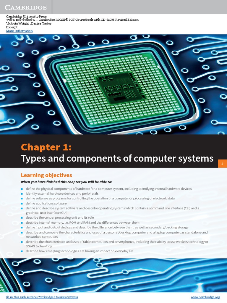 Cambridge Igcse Ict Coursebook With Cd-Rom Revised Edition | PDF | Computer Hardware | Computer ...
