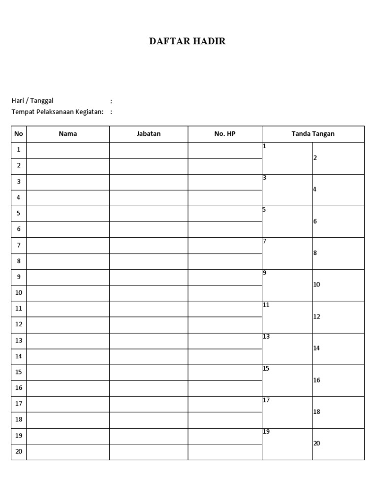 Daftar Hadit TTD Bu Ati | PDF