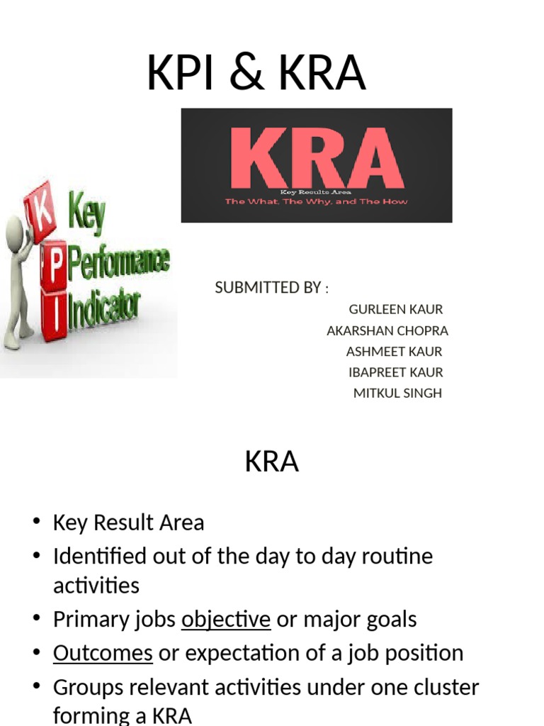 Kpi & Kra: Submitted by | PDF | Performance Indicator | Goal