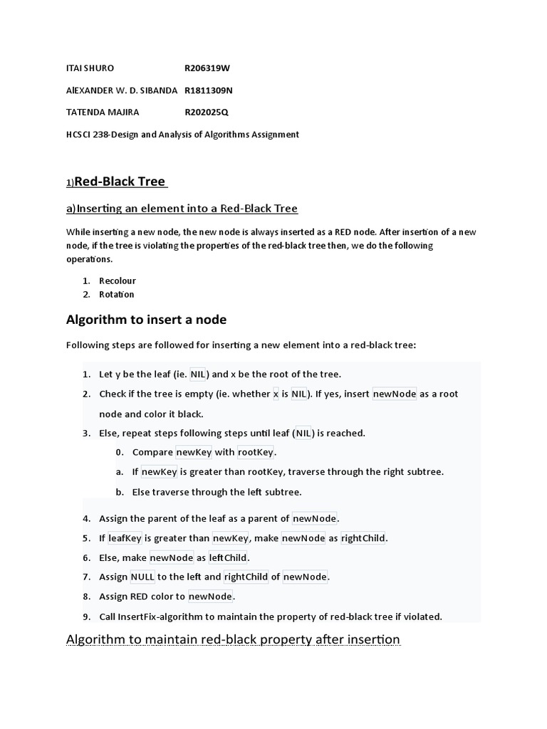 Design Of Algorithms Assignment Pdf Algorithms And Data Structures Computer Programming
