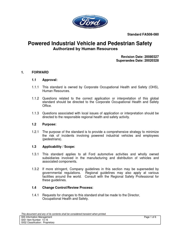 FAS08-080 Powered Industrial Vehicle and Pedestrian Safety Revised ...