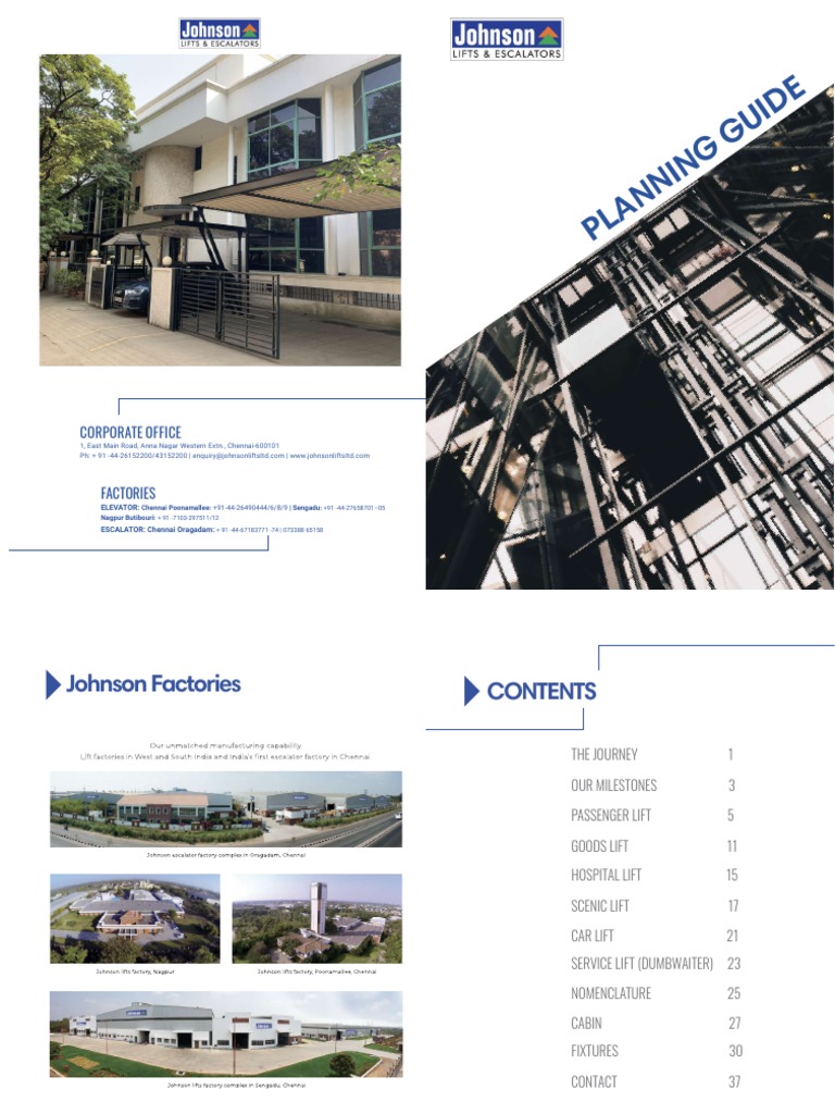 Johnson Lift sizes PDF PLANNING-GUIDE-HIGHRES | PDF | Elevator | Escalator