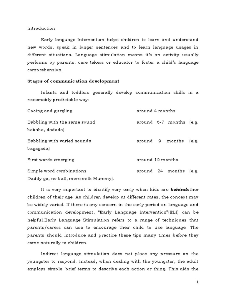 Stages of Communication Development | PDF | Learning | Infants