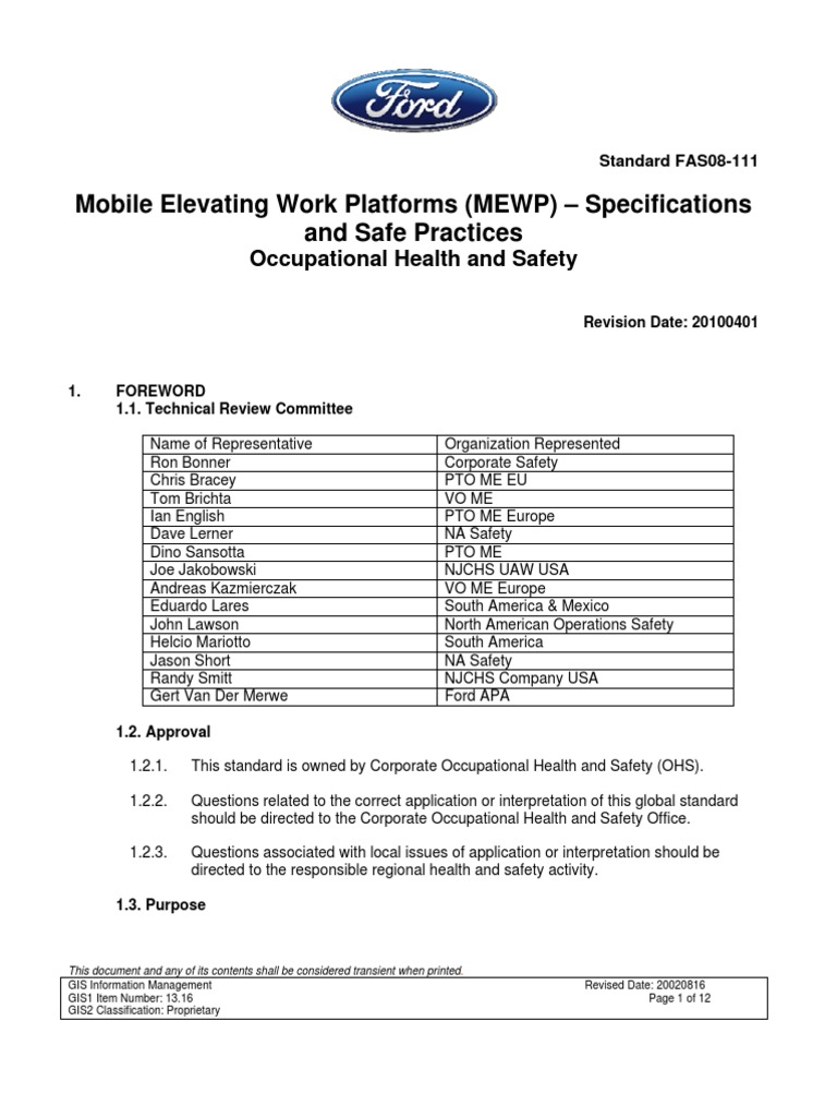 FAS08-111 Standard Final | PDF | Elevator | Occupational Safety And Health