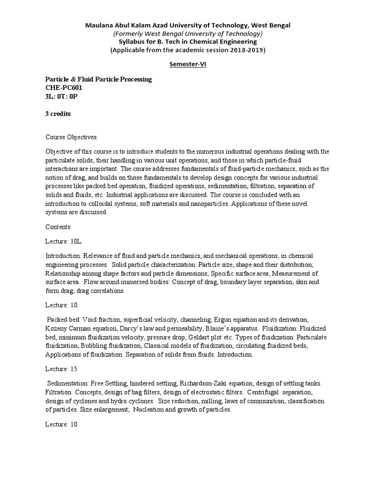 Sem 6 | PDF | Project Management | Fluidization