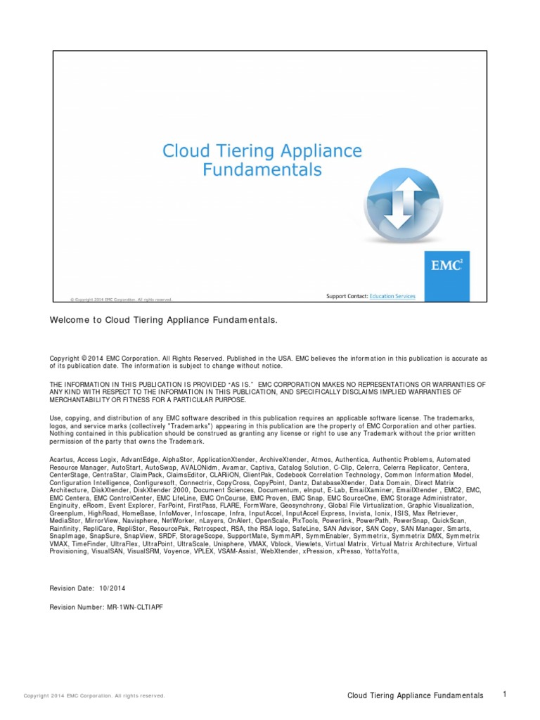 Cloud Tiering Appliance Fundamentals | PDF | Cloud Computing | Computer File