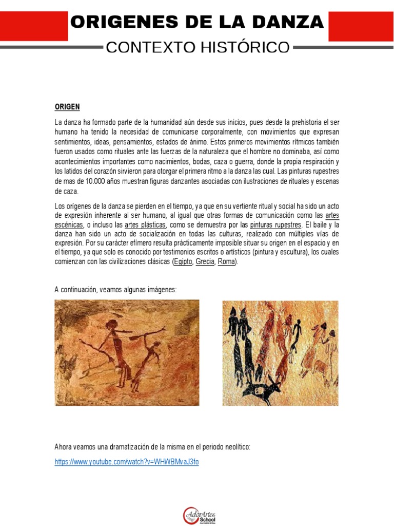 Orígenes de la danza a través de la historia | PDF | Bailes | Ballet