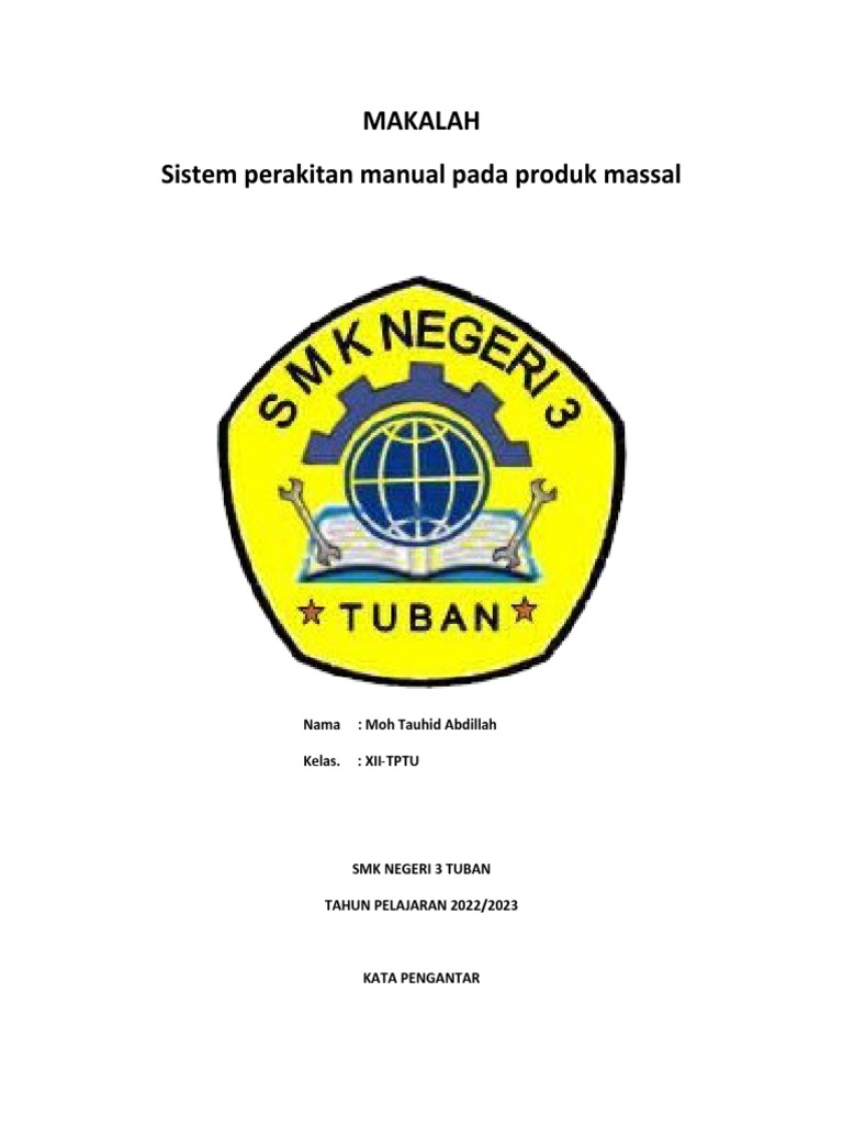 Contoh Perakitan Produk Seri Manual | PDF | Teknologi & Rekayasa
