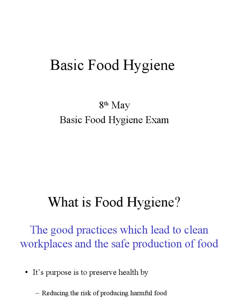 Basic Food Hygiene Powerpoint2009 | PDF