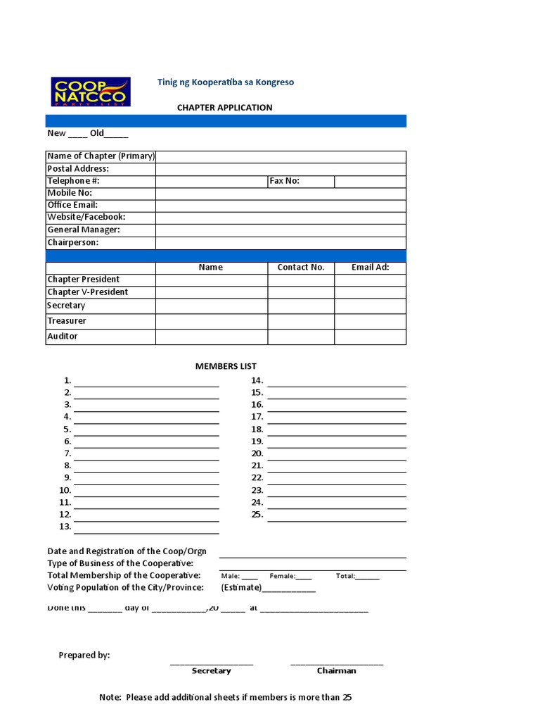 (Annex A) Chapter Application | PDF | Government