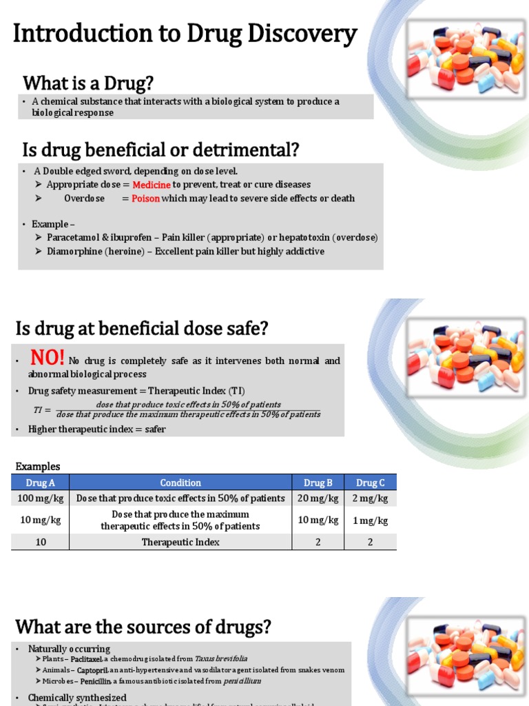 What Is A Drug?: Introduction To Drug Discovery | Download Free PDF | Drug Design | Chemistry