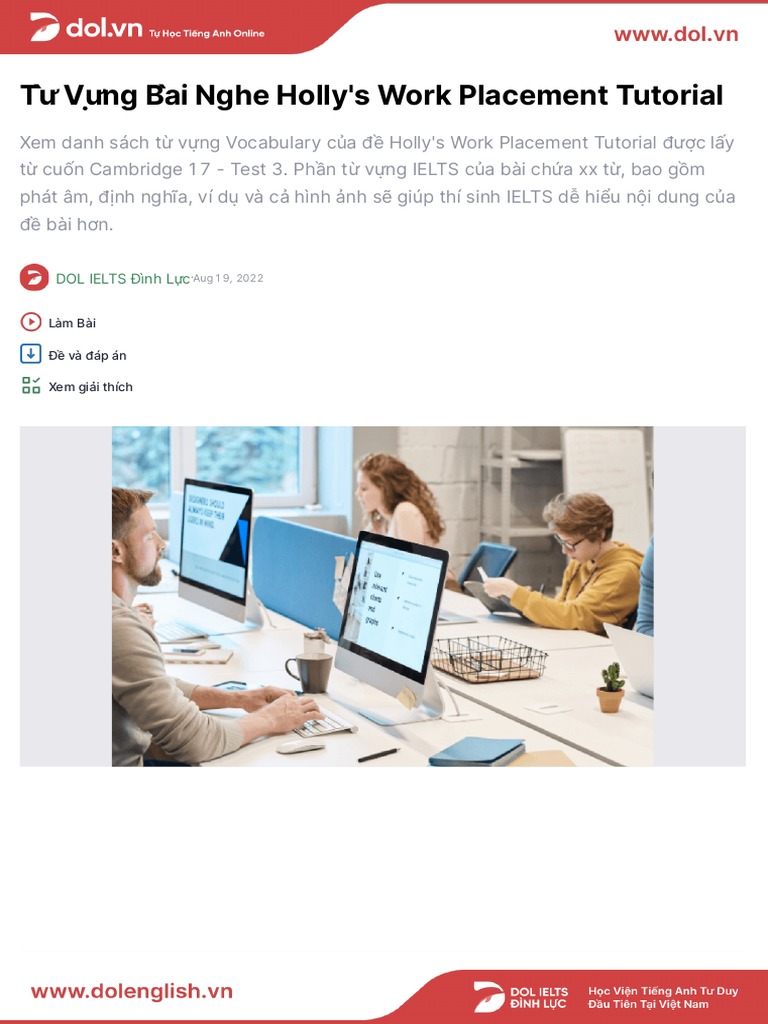 Holly's_Work_Placement_Tutorial | PDF | Vietnam
