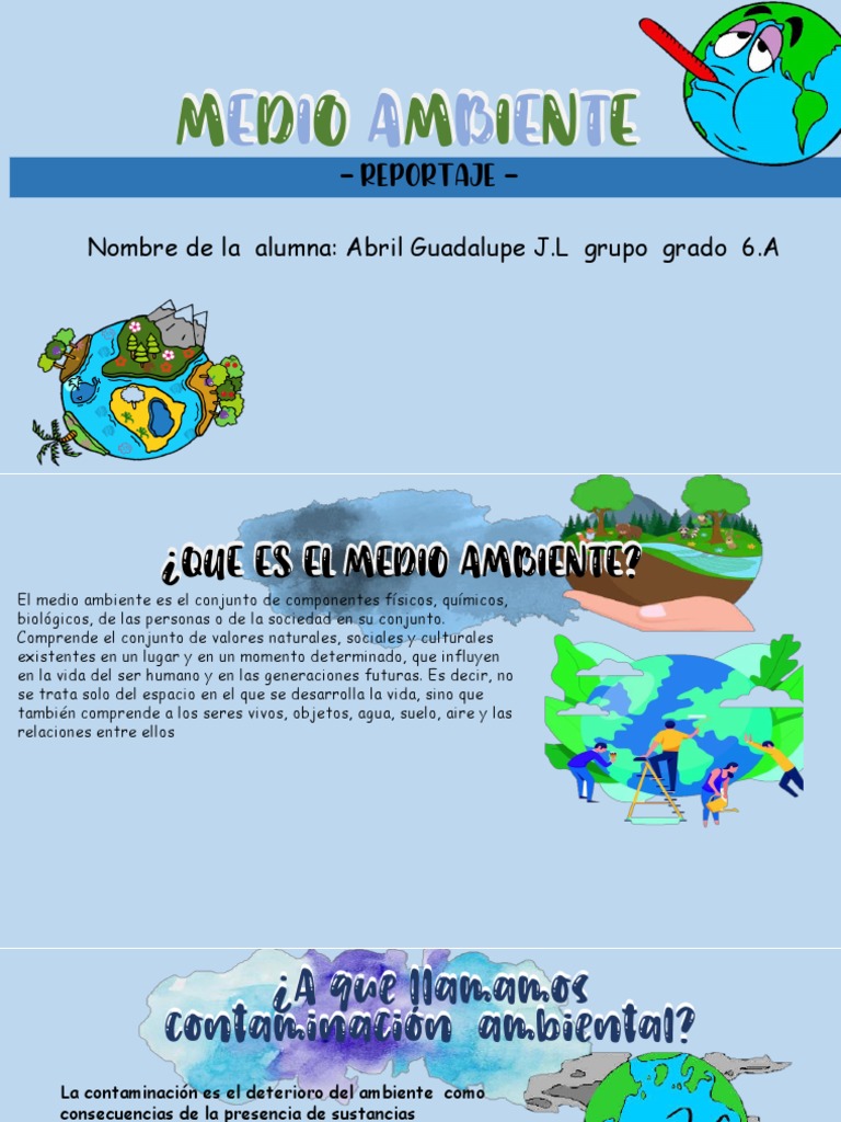Contaminación y Cuidado del Medio Ambiente | PDF | La contaminación del ...