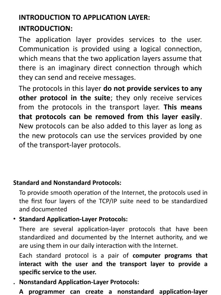 Introduction To Application Layer | PDF | Hypertext Transfer Protocol | World Wide Web