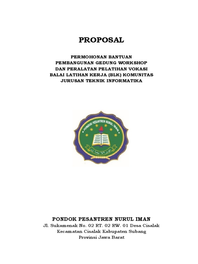 Proposal BLK PP Nrul Iman Tik | PDF
