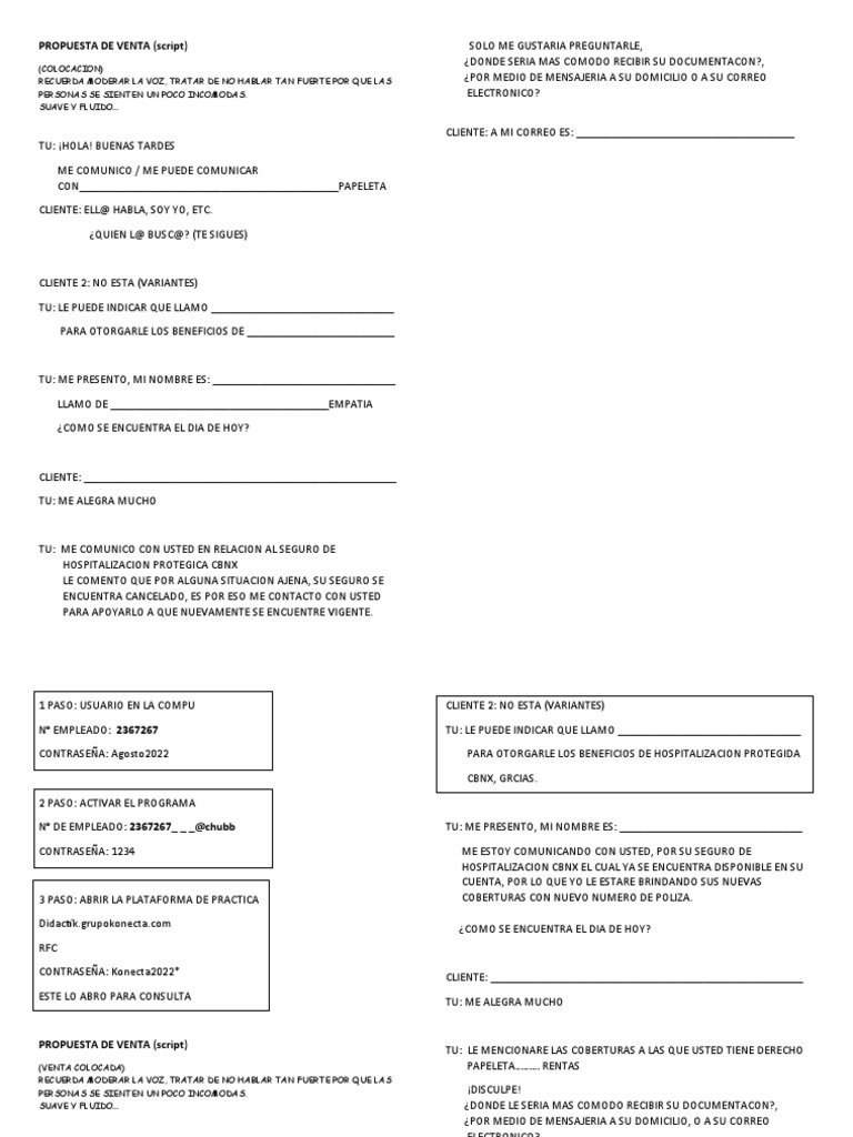 Propuesta de Venta (Script) | PDF