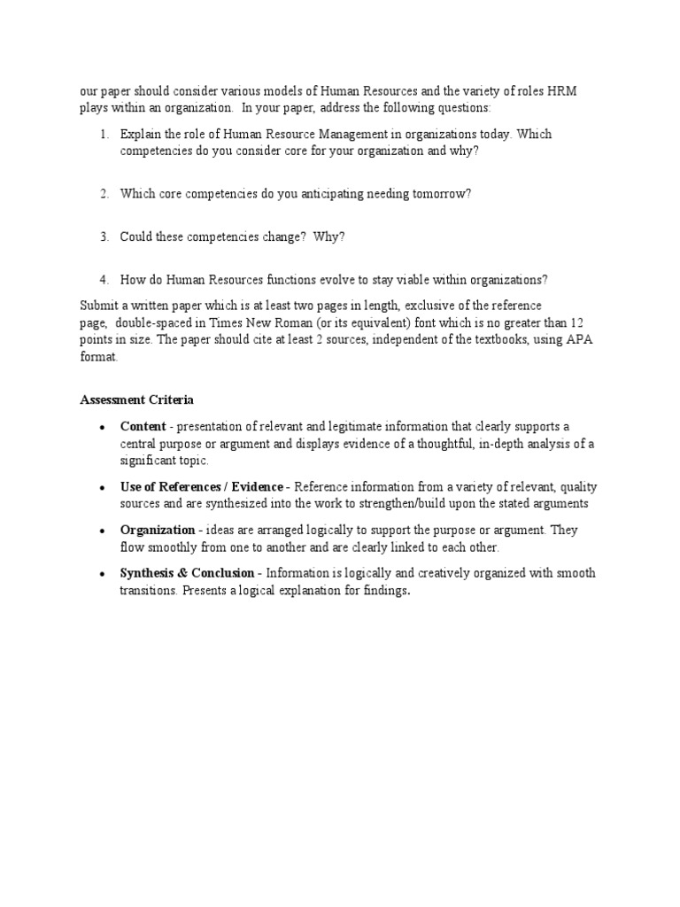Unit 1 Written Assignment | PDF | Human Resource Management | Information System