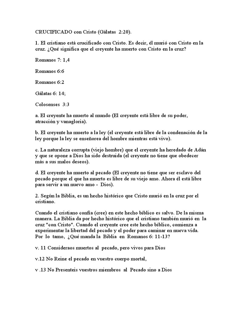 CRUCIFICADO Con Cristo | PDF | Cristo (título) | La resurrección de Jesús