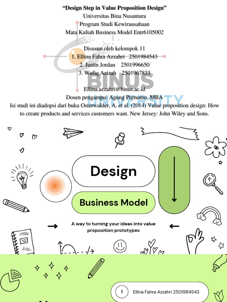Understanding Design Step in Value Proposition Design - Kelompok 11 | PDF