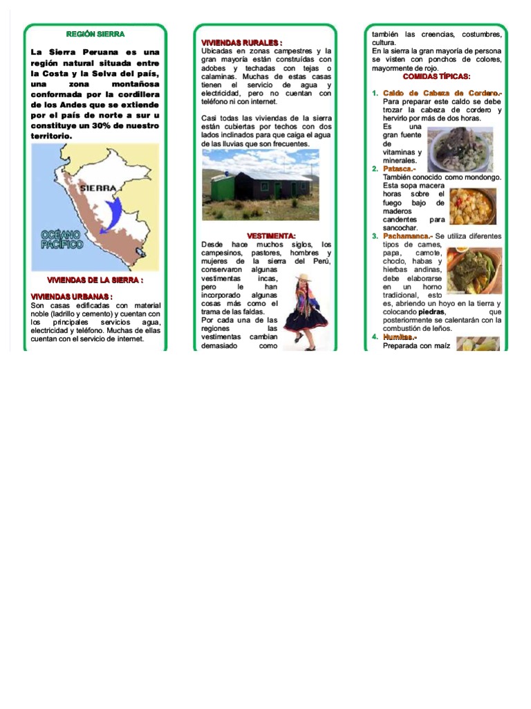 PDF Triptico Region Sierra - Compress | PDF