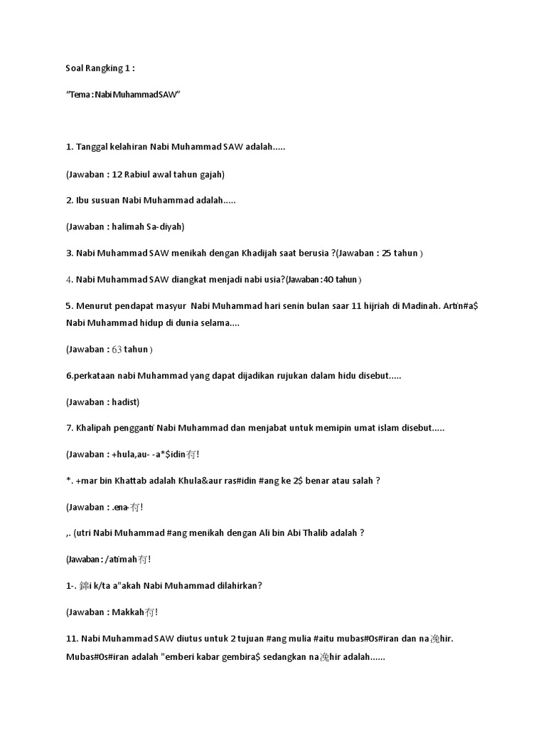 Soal Rangking 1 | PDF