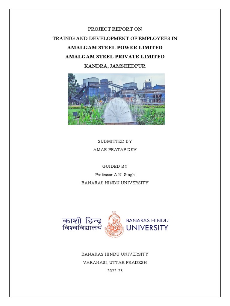 Project Report On Trainig and Development of Employees In: Amalgam ...