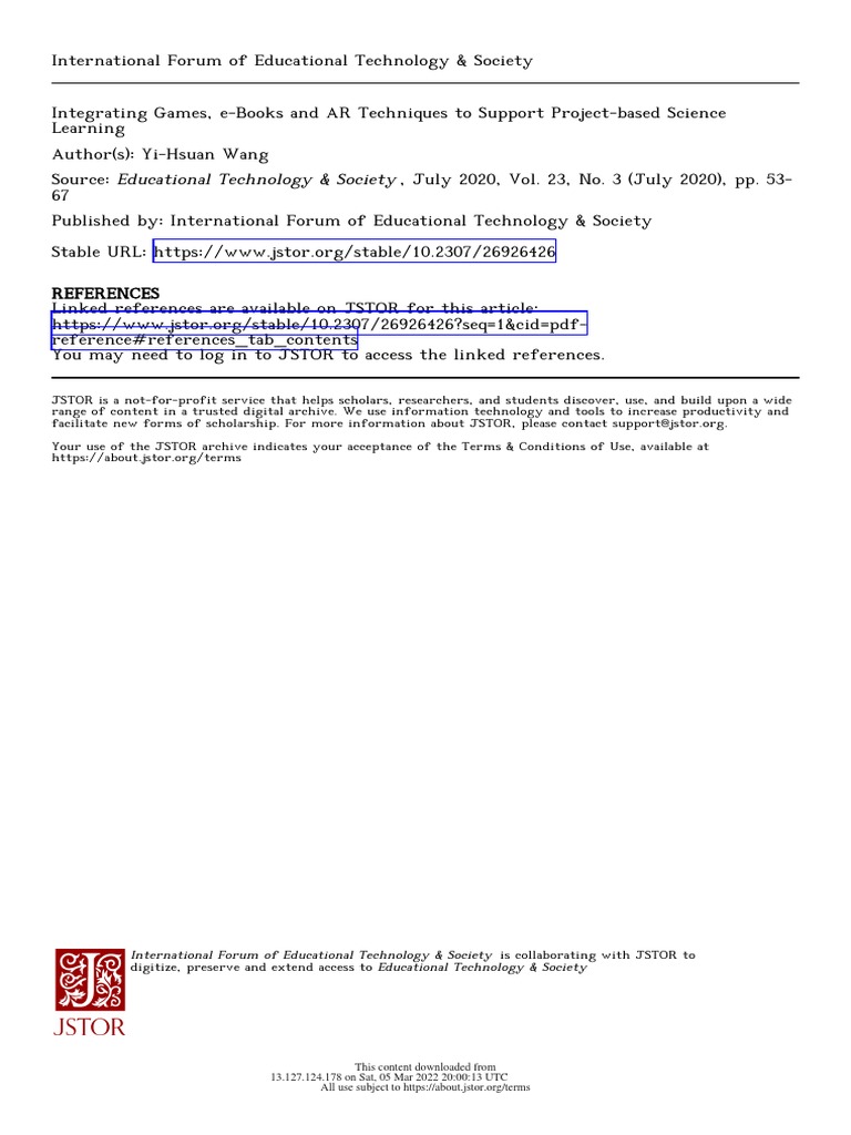 This Content Downloaded From 13.127.124.178 On Sat, 05 Mar 2022 20:00:13 UTC | PDF | Project ...