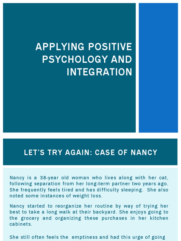 Chapter 10 Applying Pos Psych Pdf Psychotherapy Positive Psychology