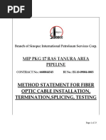 Method Statement For Pipeline Stringing | PDF | Pipe (Fluid Conveyance) | Quality Assurance