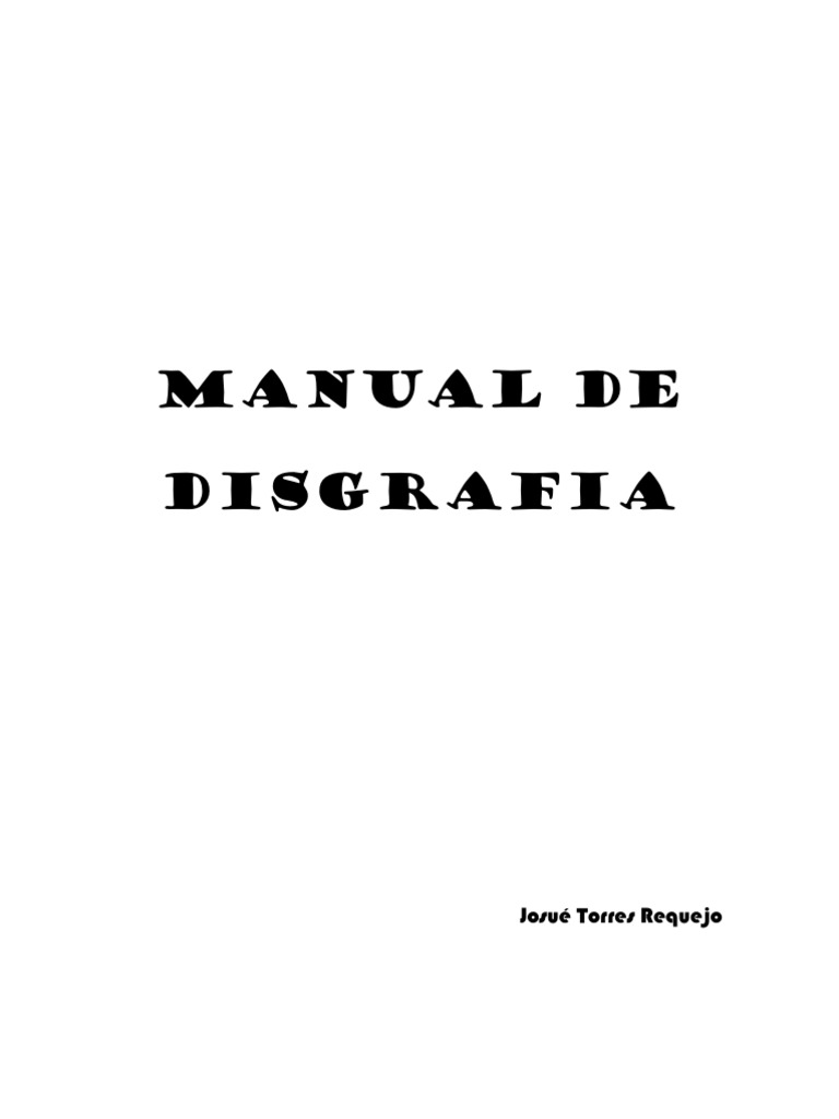 Manual de Disgrafia | PDF | Arte