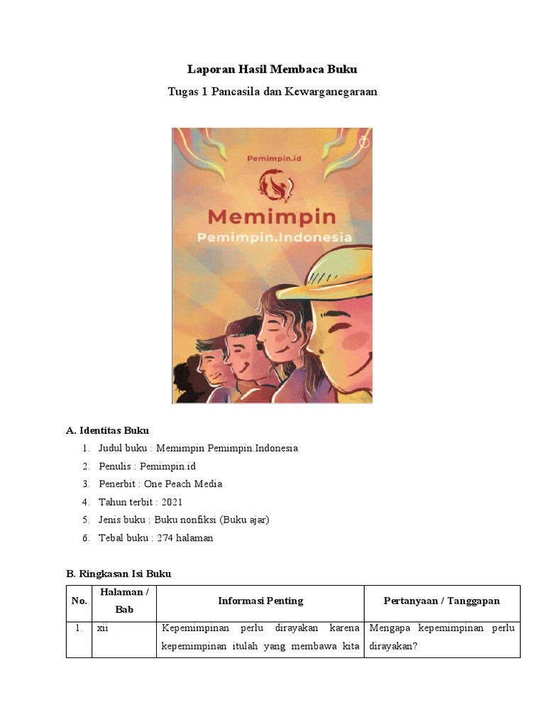 Laporan Hasil Membaca Buku Pdf