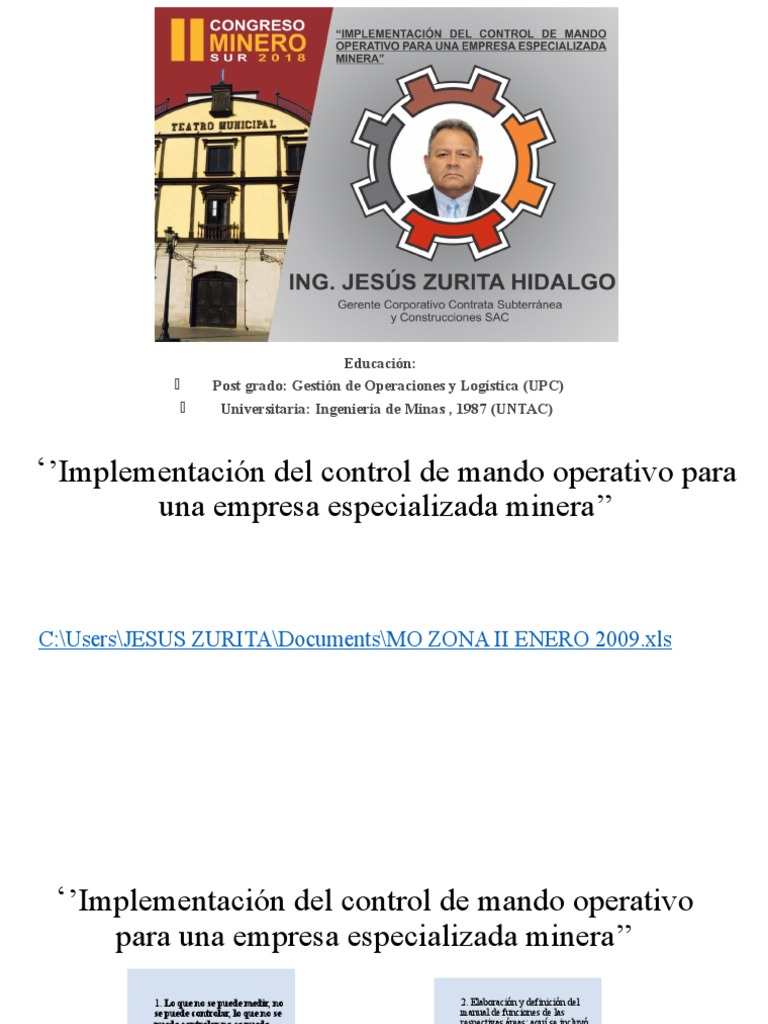 Implementación Del Control de Mando Operativo para Una Empresa ...