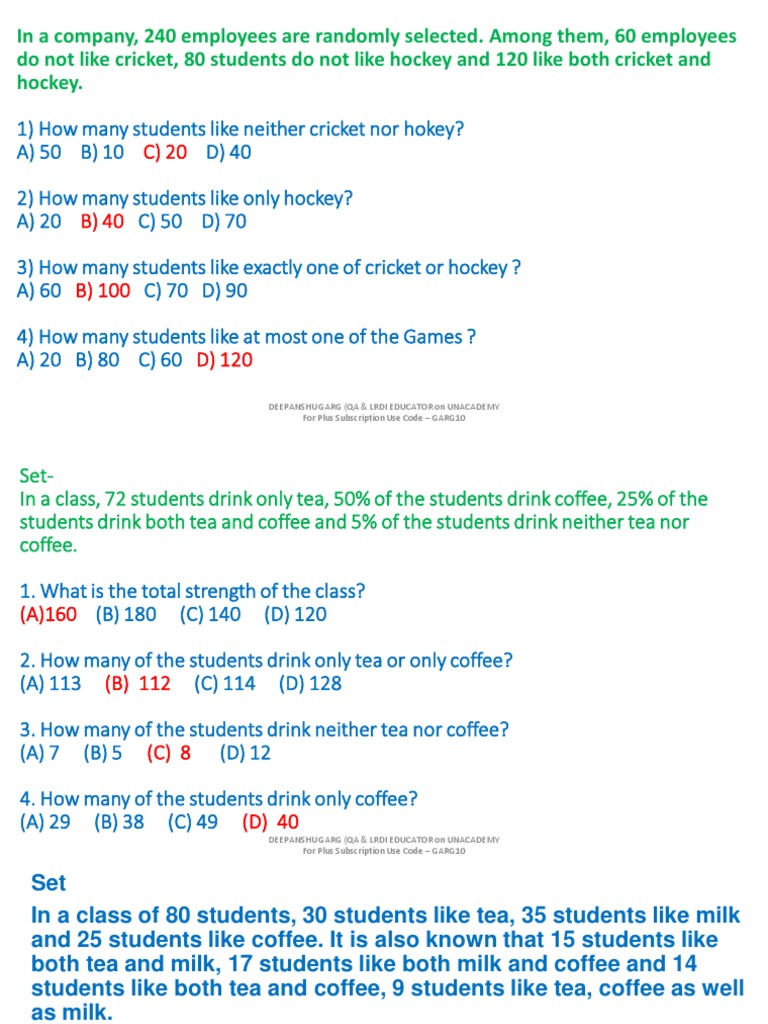 Venn Diagram Practice Sheet Pdf Treatment And Control Groups