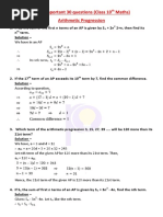 Progressions - AP, GP, HP - Practice Questions: Explanatory Answer | PDF