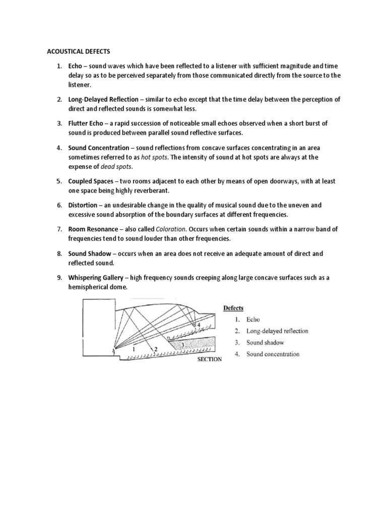 Acoustical Defects | PDF