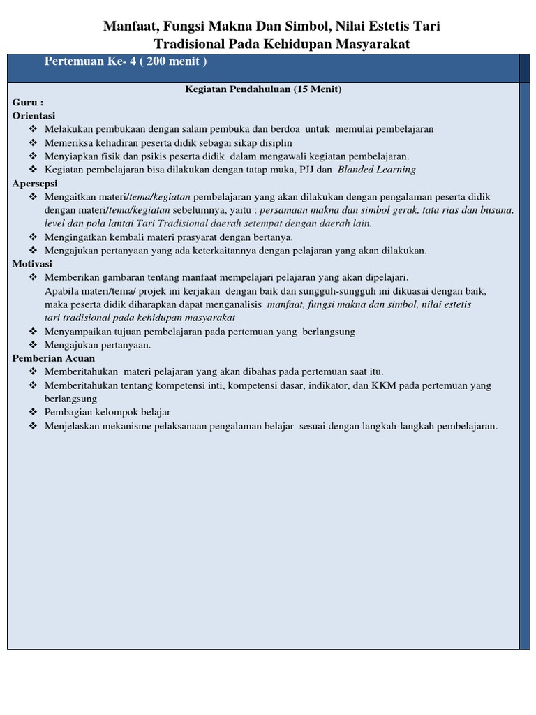 Detail Kegiatan - Menganalisis Manfaat, Fungsi Makna Dan Simbol, Nilai ...