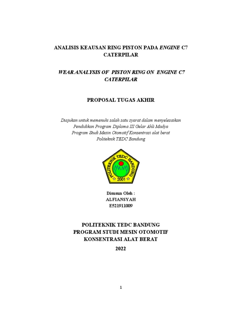 Analisis Keausan Ring Piston C7 | PDF | Teknologi & Rekayasa