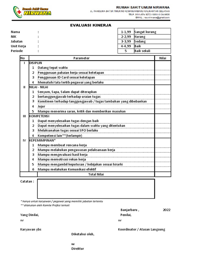 Form Evaluasi New | PDF
