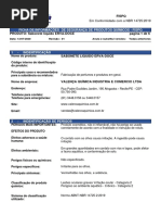 FISPQ-Scott Spray 400ml | PDF | Primeiros socorros | Queimadura