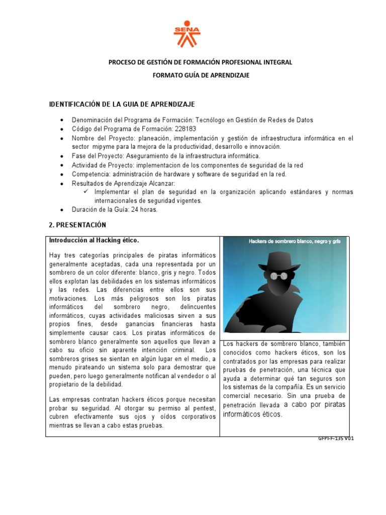 Guia Aprendizaje RAP 2 | PDF | Hacker de seguridad | Prueba de penetración