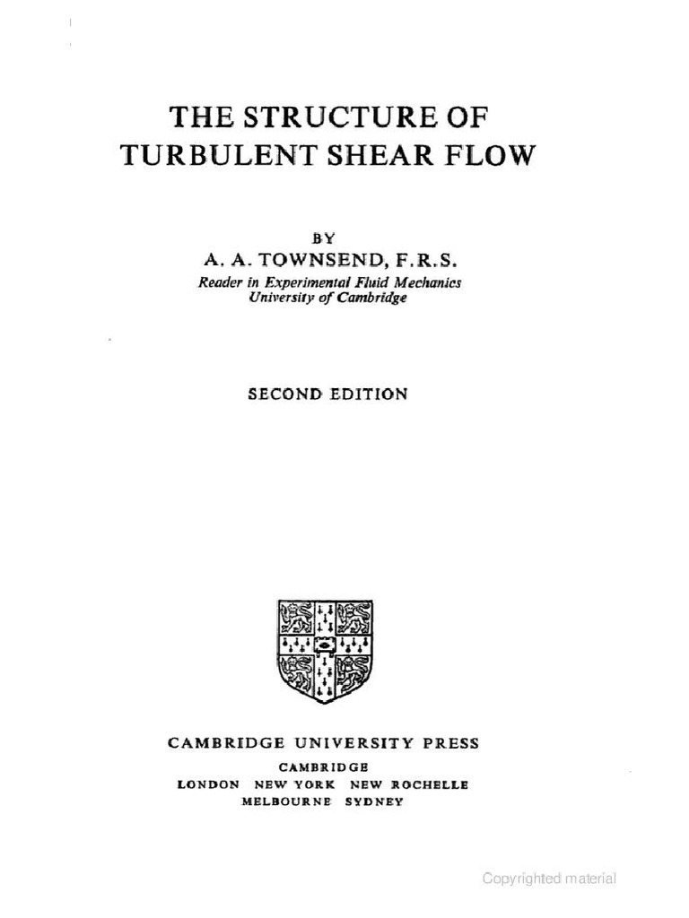 The Structure of Turbulent Shear Flow - Townsend - 1976 | PDF