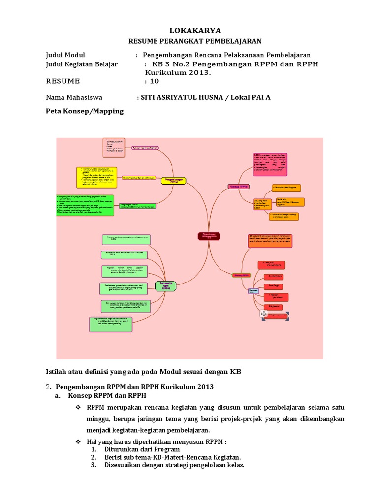 Pengembangan RPPM dan RPPH PAUD | PDF | Karier & Perkembangan