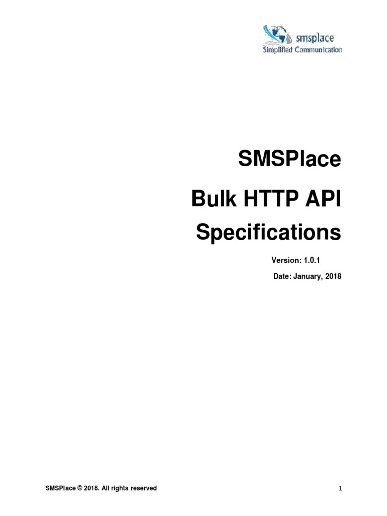 Smsplace Bulksms HTTP API | PDF | Networking | Internet & Web